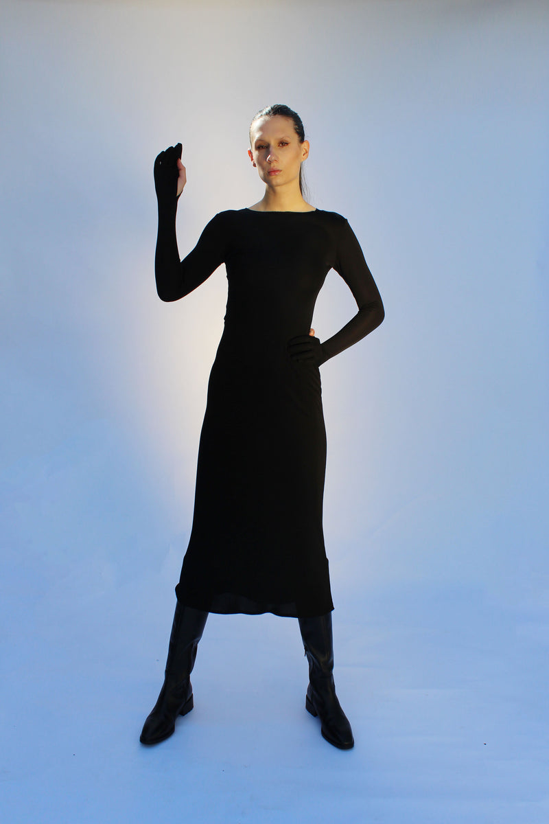 Second Skin Dress - Black – Perple